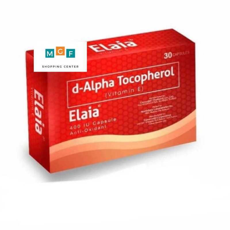 Elaia Vitamin E (400Iu) D-Alpha Tocopherol 30 Capsules B90 | Shopee ...
