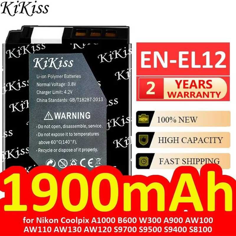 Battery EN-EL12 For Nikon Coolpix A10 B6 W3 A9 AW1 AW110 AW130 AW120 ...
