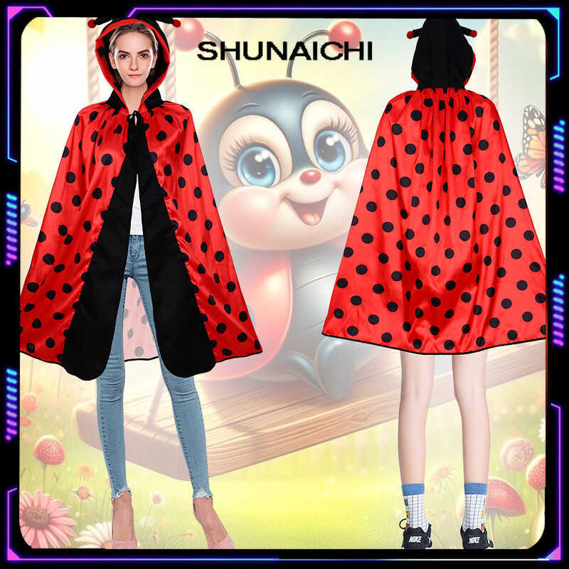 LY SHUNAICHI Seven Stars Ladybug Ca Adult Halloween Cosplay Costume ...