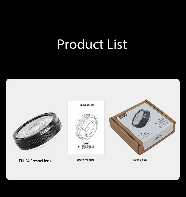 Fresnel Lens Increase Brightness Spotlight Lens For Mini Bowens Mount ...