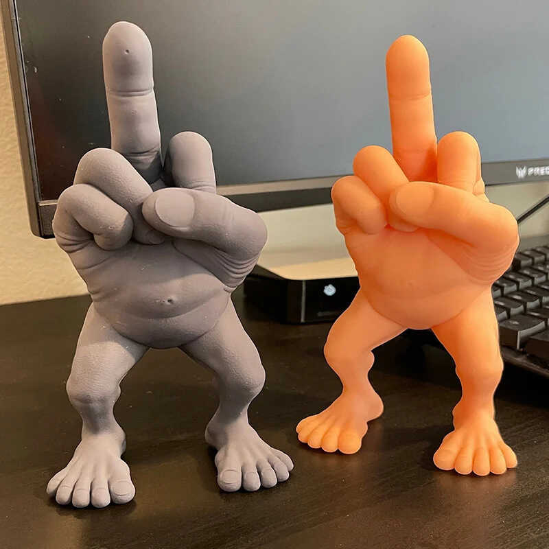 Finger New Middle Figure With Legs Funny Desk Gag Gift | Shopee Philippines