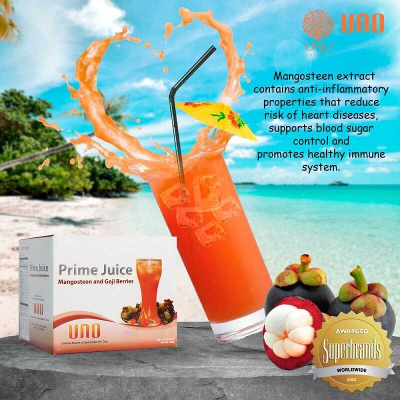 Prime Juice 24 Sachets/Box Original With Mangosteen And Goji Berries ...