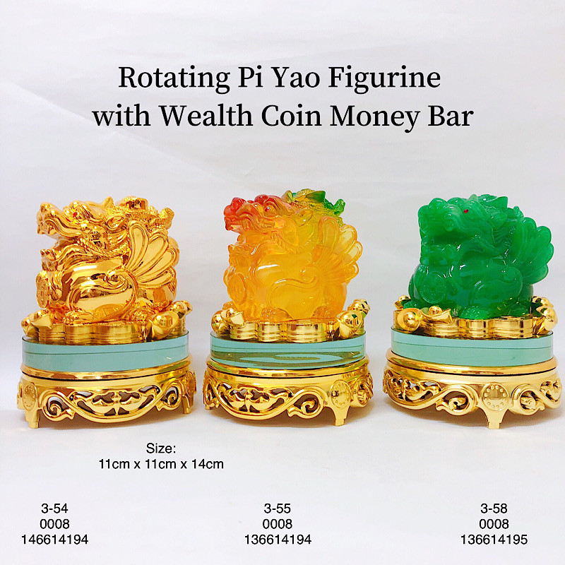 Fengshui Rotating Pi Yao Pi Xiu Figurine Piyao Pixiu Figurine with ...