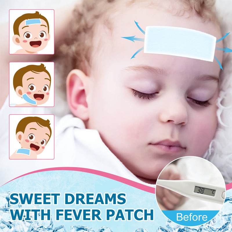 【Baby Cool Fever Patch】Fast Cooling Relief for Fever & Sunstroke, 12 ...