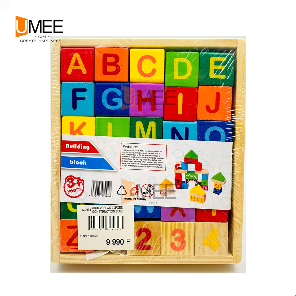 Montessori Wooden Alphabet Blocks with Numbers for Gift Lootbag ...
