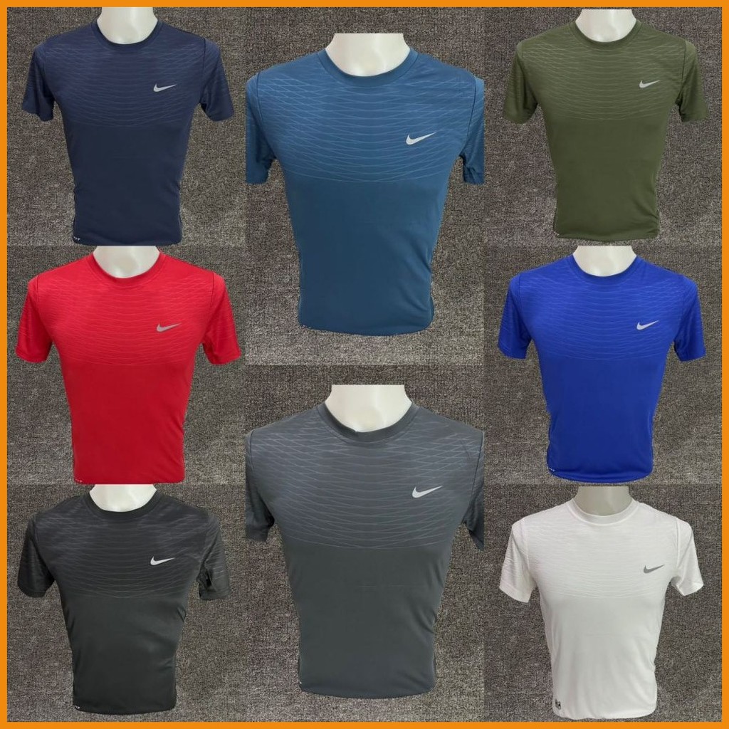 Nike dry fit running Fitness shirts for men N2 | Shopee Philippines