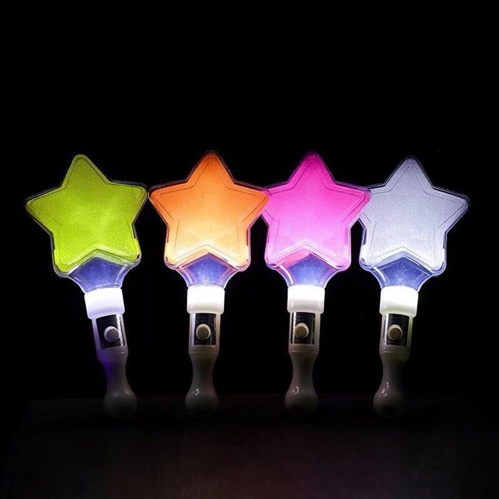 Graceful LED Glow Stick Heart Star Shape Luminous Concert Cheering Tube ...