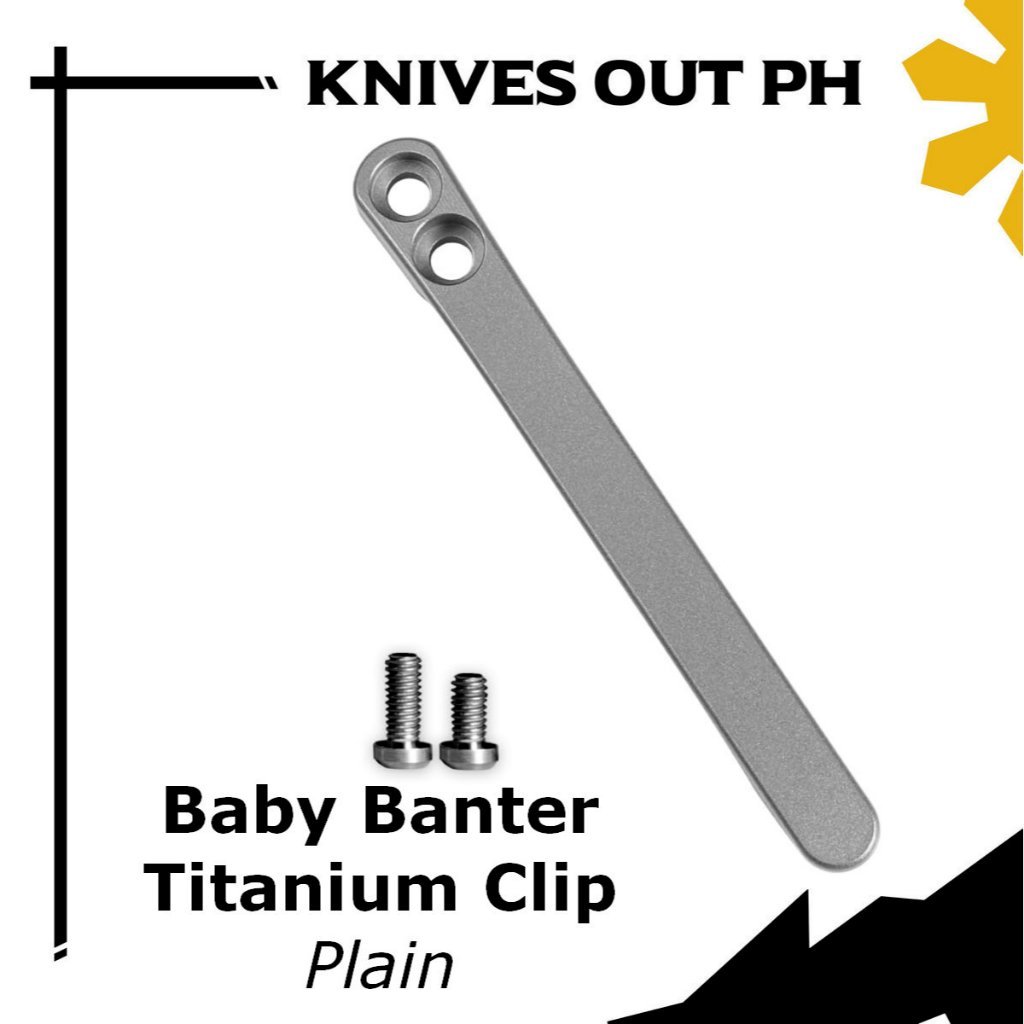 CIVIVI Titanium Pocket Clip for Baby Banter with Titanium screws (Fast ...