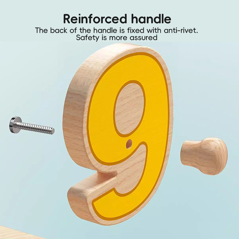 Educational Puzzle Board for Kids Alphabet Digital Puzzle Wooden Toys ...