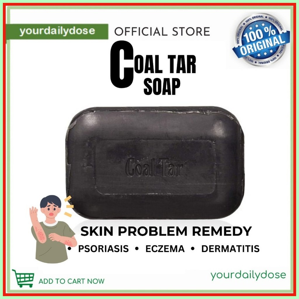 Coal Tar soap for Psoriasis & Eczema Remedy 110g | Shopee Philippines
