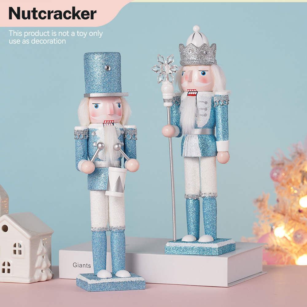 Merry Christmas Wooden Doll Handmade Nutcracker Soldier Ornaments ...
