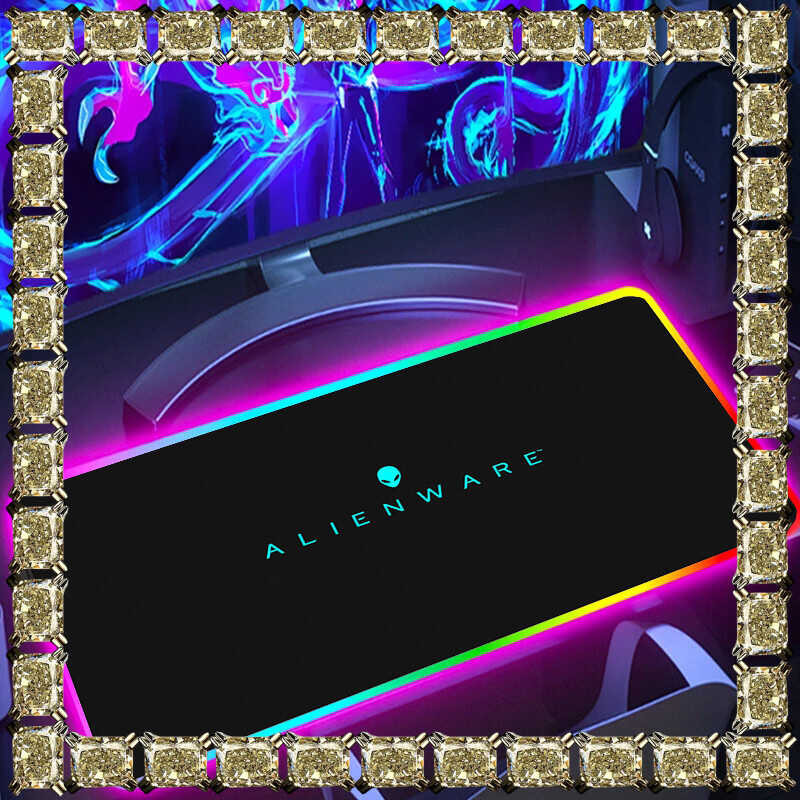 Alienware Xxl Led RGB Console Mouse Pad Keyboard Game Cabinet PC Large ...