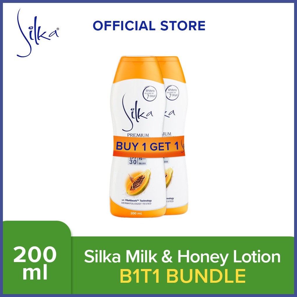 ♣ Silka Milk and Honey Lotion (Orange Premium) 200ml SPF 30 B1T1 ...