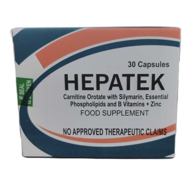HEPATEK Cartine Orotate W/ Silymarin, Essential Phospholipids & B ...