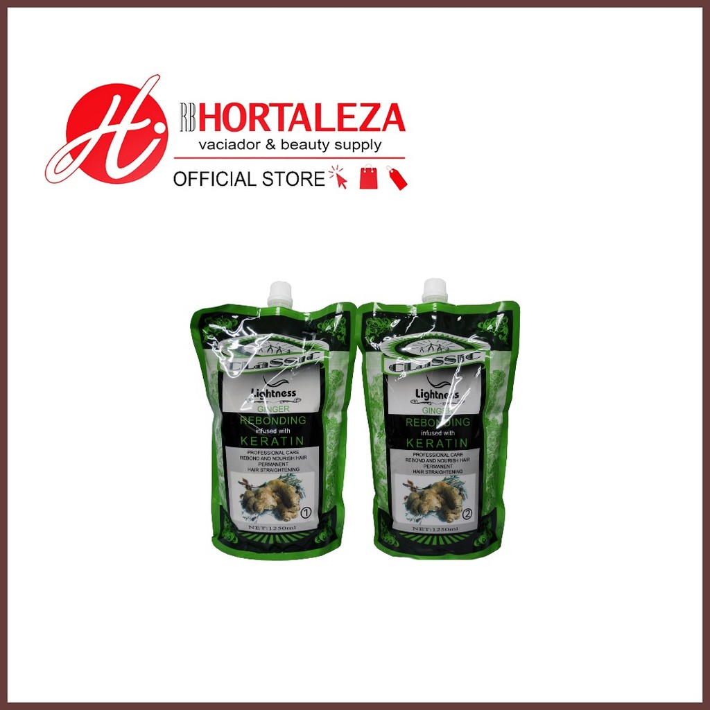 ↓ [RB Hortaleza Vaciador Online] Lightness Keratin Ginger Rebonding Set ...