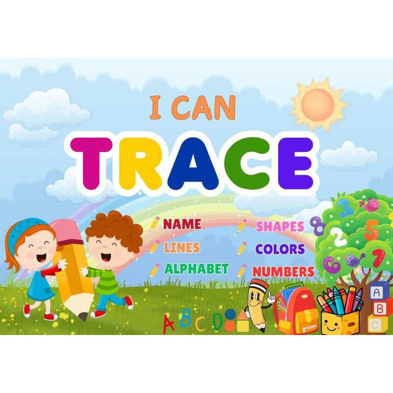 I Can Trace Name Lines Numbers 1 To 20 Alphabet Shapes Color C00 ...