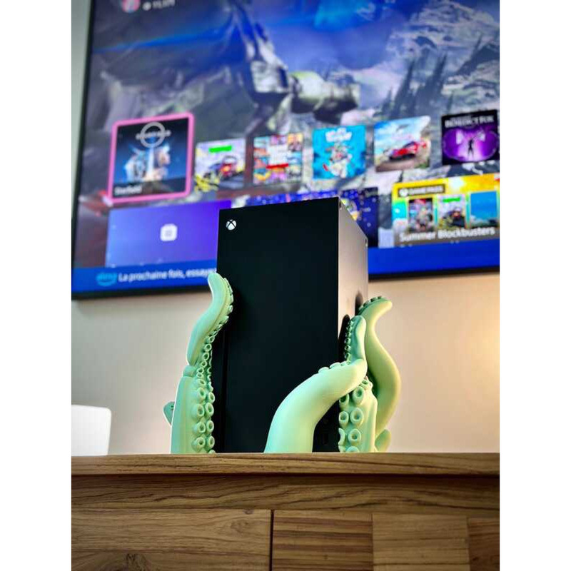 Xbox Series X Octopus Tentacle Theme Stand 3D Printed Desktop Ornament ...