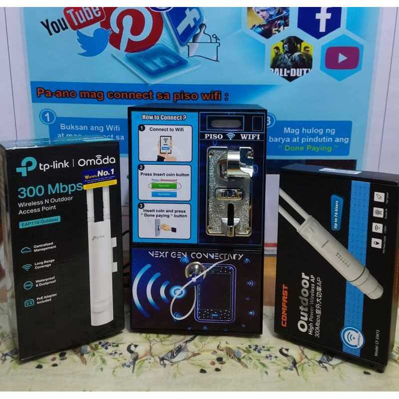2 Piso Wifi Vending Machine. Metal Case. With TP Link Eap 110 And ...