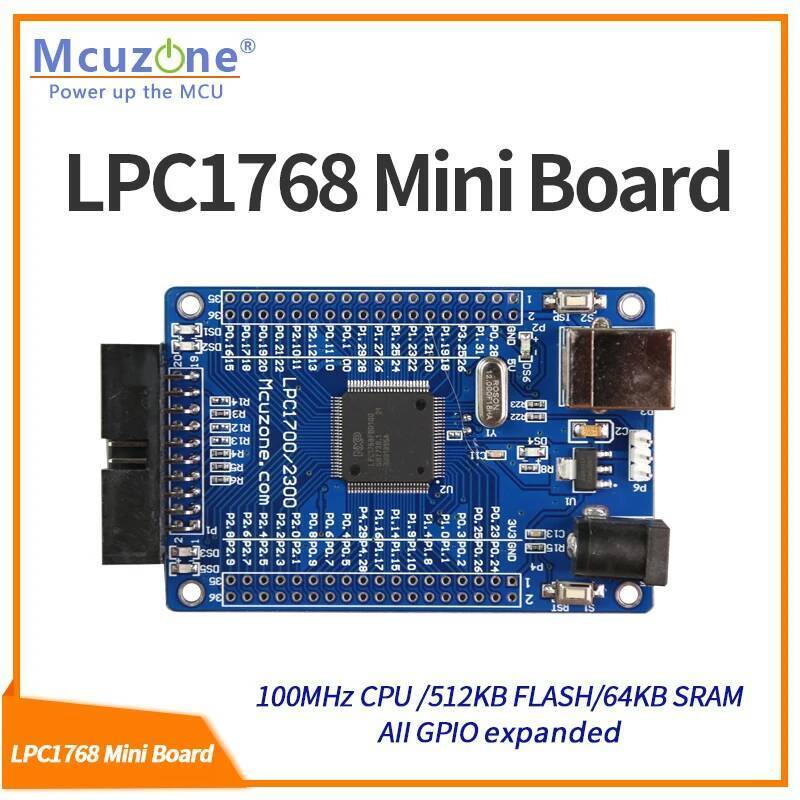 TA LPC1768 Mini Board 100MHz Cortex-M3, USB, EMAC, UART, SPI, I2C, ADC, DAC, SD NXP GPIO CAN ...