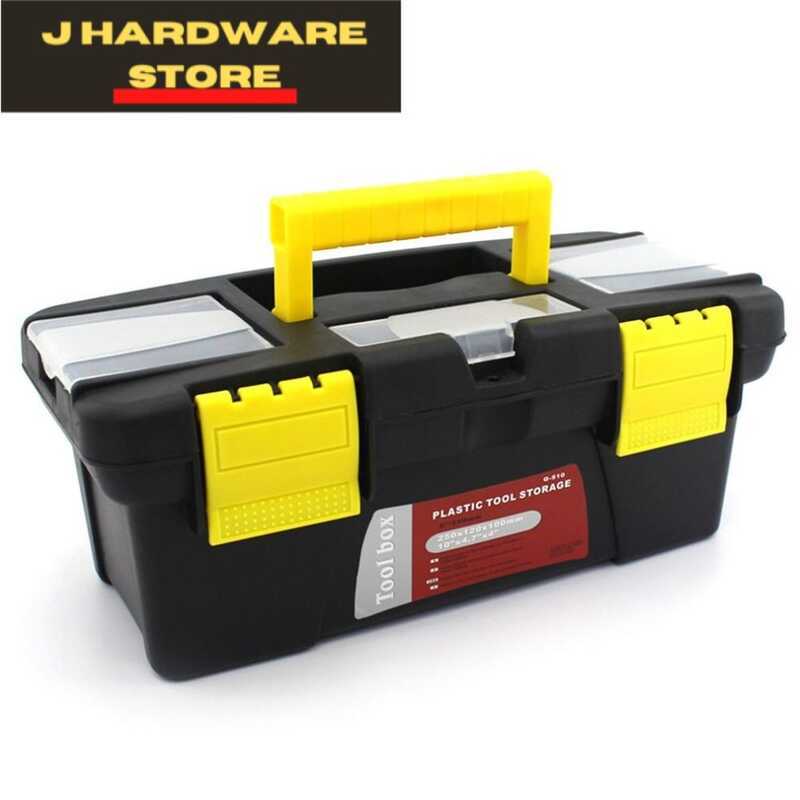 Arrow 10 Inch Portable Heavy Duty Toolbox Plastic Storage For Hardware ...