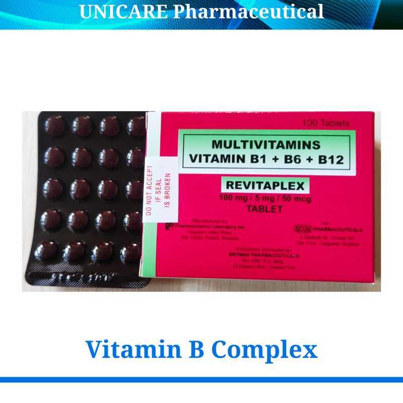 Multivitamins Vitamin B Complex REVITAPLEX 100S Tablet 408 | Shopee ...