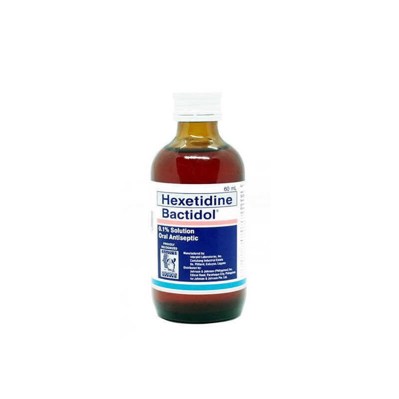 Bactidol Hexetidine 60Ml 0.1% Solution Oral Antiseptic FDA | Shopee ...