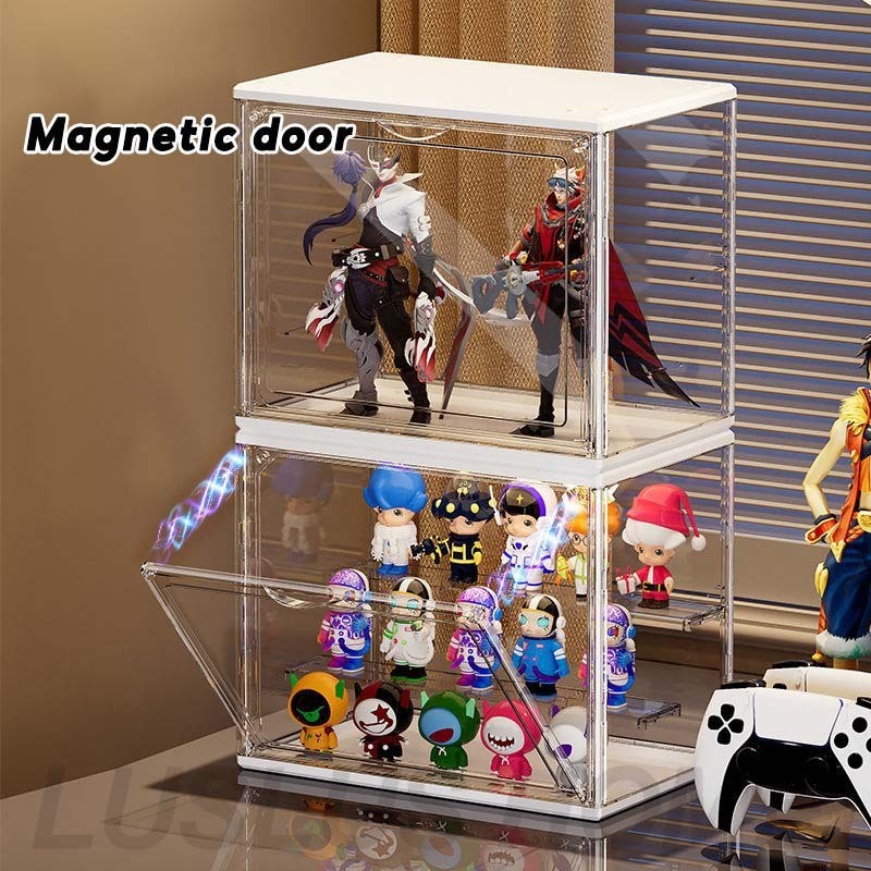 LUS Pop Mart Display Box Acrylic Doll Storage Blind Box Organizer ...