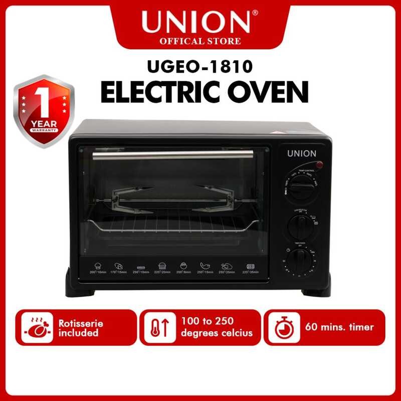 Union Ugeo-1810 18L Electric Oven With Rotisserie | Shopee Philippines