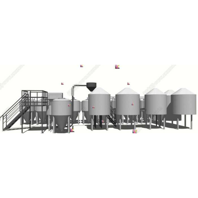 SketchUp Master 2401 Industrial Style Room Brewery Machine Beer Brewing ...