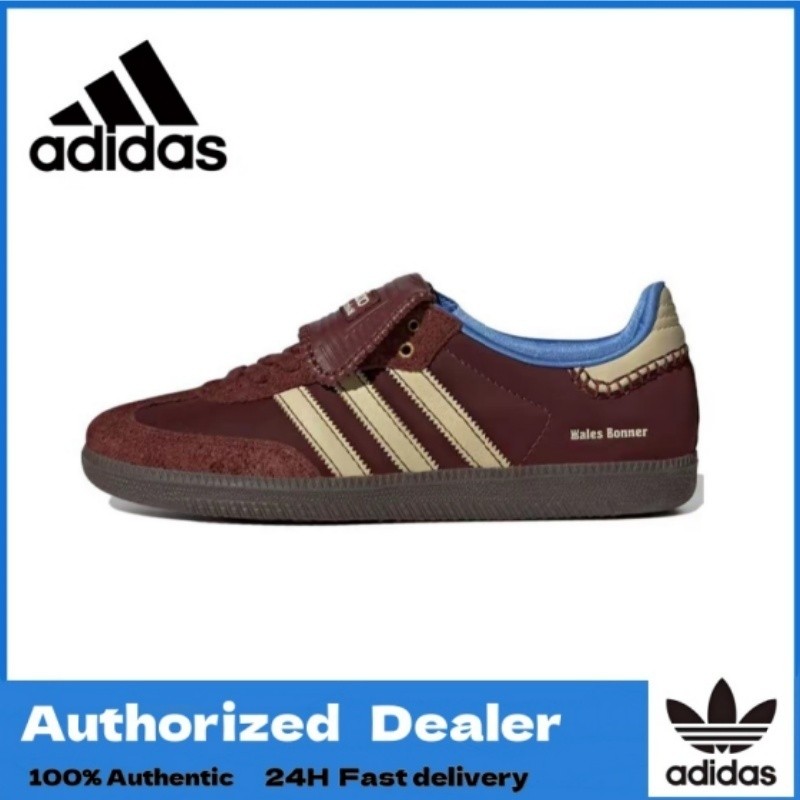 Adidas Samba Wine Red Anti Slip Waterproof Board Shoes Unisex | Shopee ...