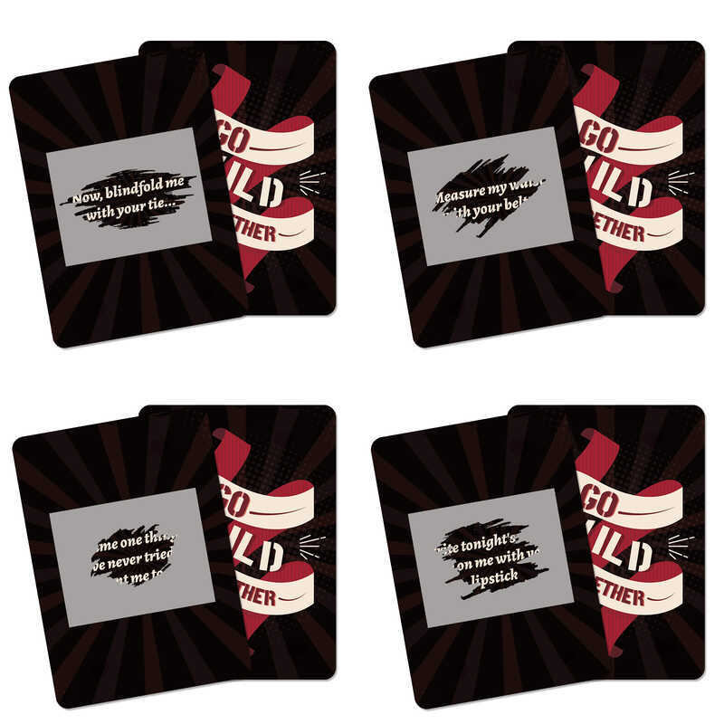 Couple New 46-Piece SEX Black Scratch-Off Cards Temu Full English ...