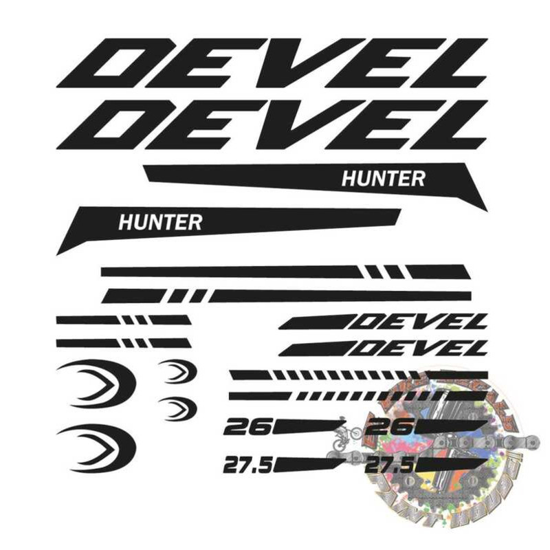 DEVEL HUNTER BIKE FRAME DECALS 3 | Shopee Philippines