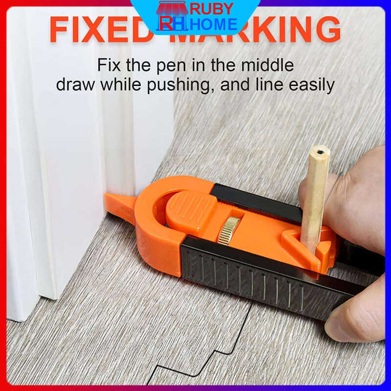 Ruby Home Woodworking Measuring Gauge Profile Scribing Ruler Contour ...