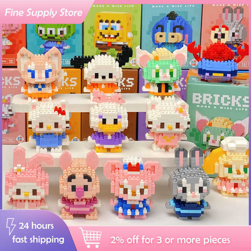 Cute Cartoon Blocks Series Sanrio Toys Children's Puzzle 3D Model ...
