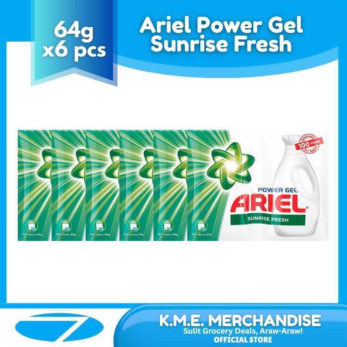 Ariel Power Gel Liquid Laundry Detergent (64G X 6Pcs) Dbb | Shopee ...