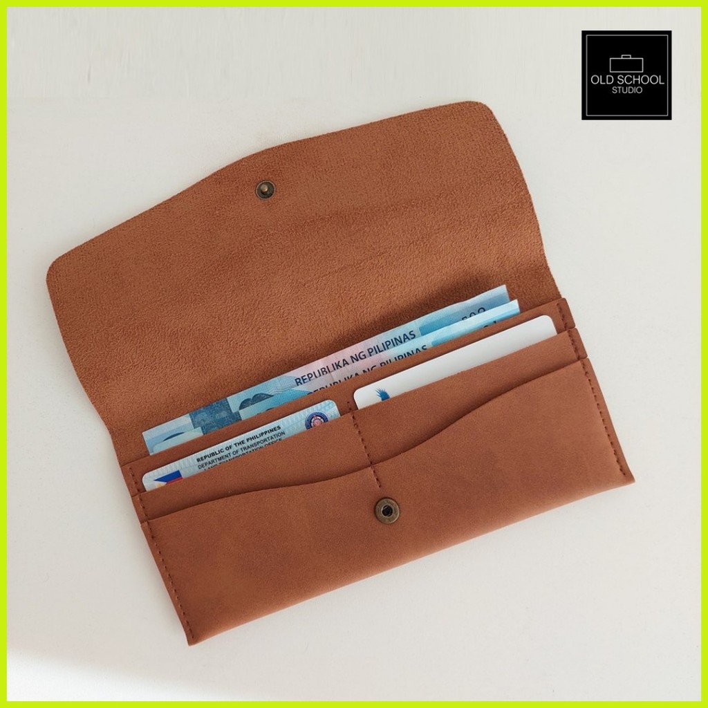 Orion Long Leather Wallet By Old School Studio Vintage Long Wallet Card ...