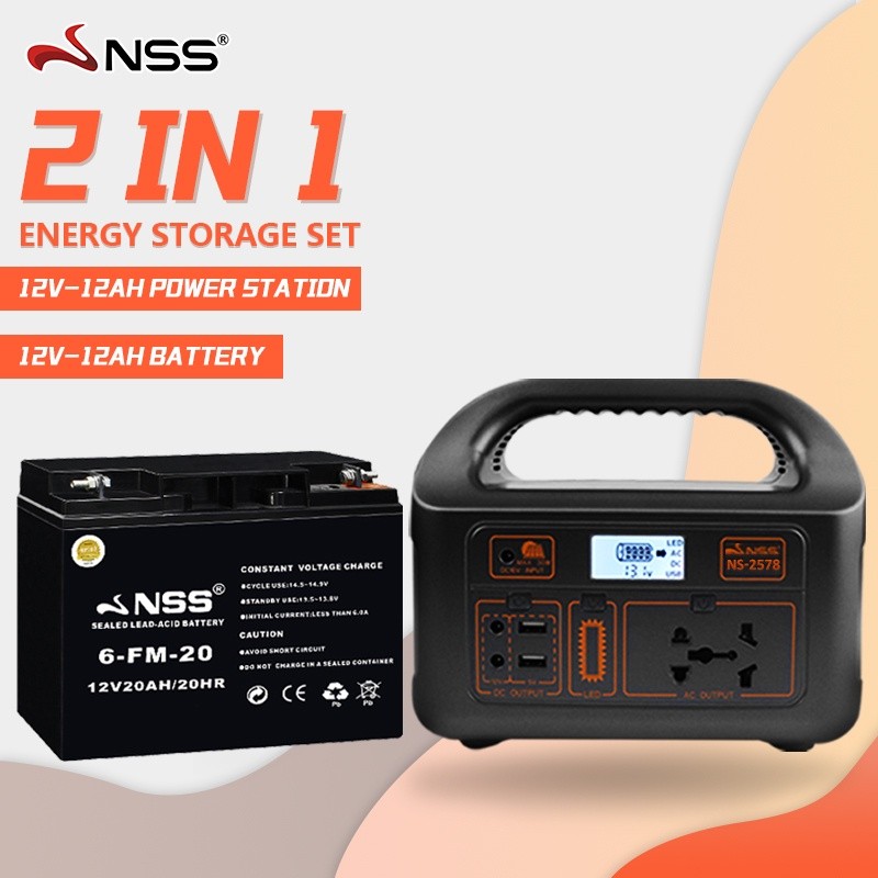 NSS 220V 150W portable power station generator with 12V 7200MAH battery ...
