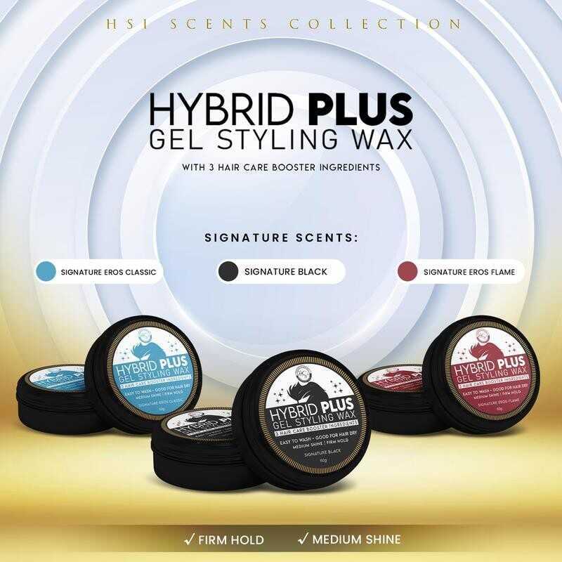 HSI Scents Collection Hybrid Plus Stying Wax Gel Base For Men 50G Ec5 ...