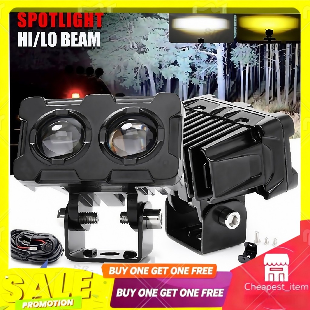 Mini LED Driving Light 40W/60W – Dual Color White/Yellow, Waterproof ...