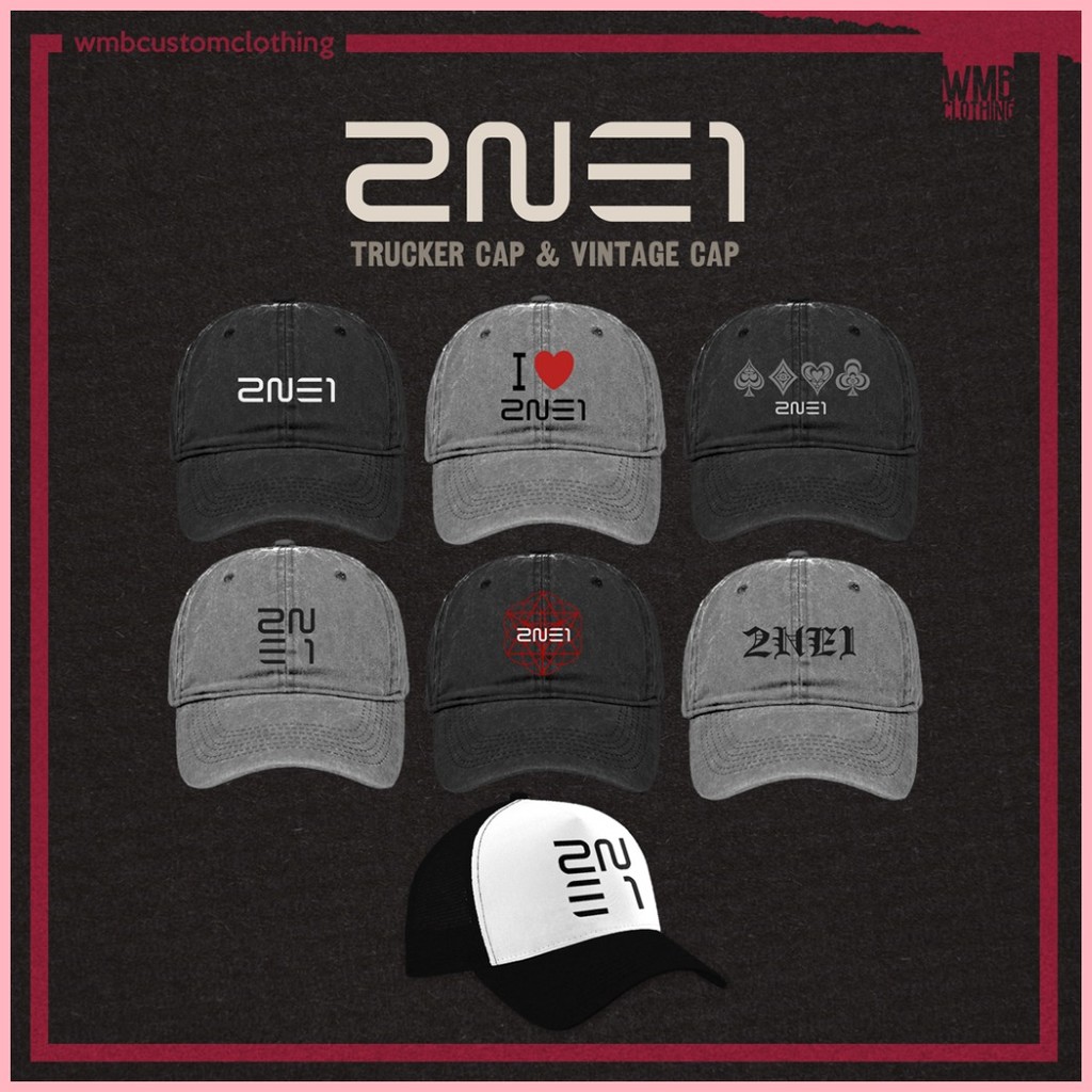 2NE1 (KPOP) Trucker Cap & Vintage Cap Concert Merch by WMB Clothing ...