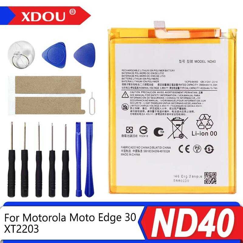 E Brand-New 3 Nd40 4000Mah Battery For Motorola Moto Edge 30 Xt2203 ...