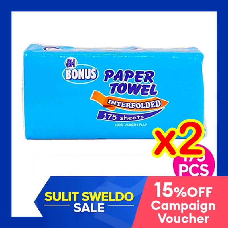 608 2X 175 Pulls SM Bonus PAPER TISSUE TOWEL 100% Virgin Pulp Facial ...