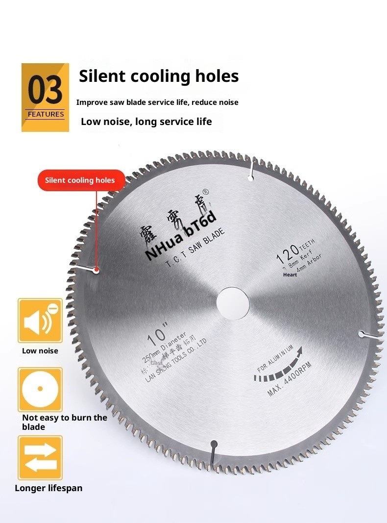 Aluminum Alloy Cutting Saw Blade, 4/7/8/10 inch 40T-100T Circular Blade ...