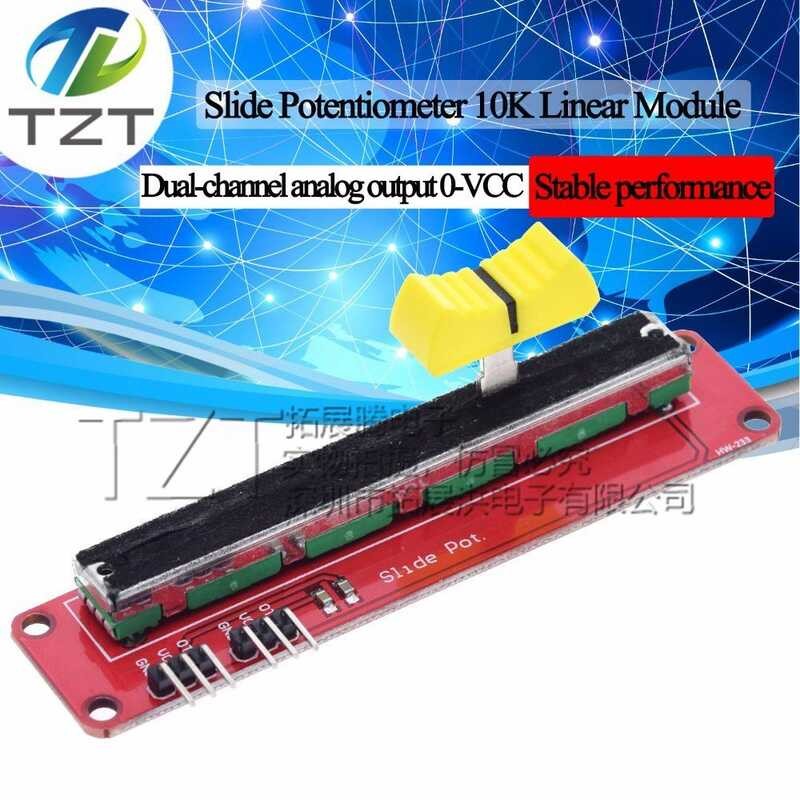 Electronic Building Blocks Sliding Adjustment Potentiometer Module Dual ...