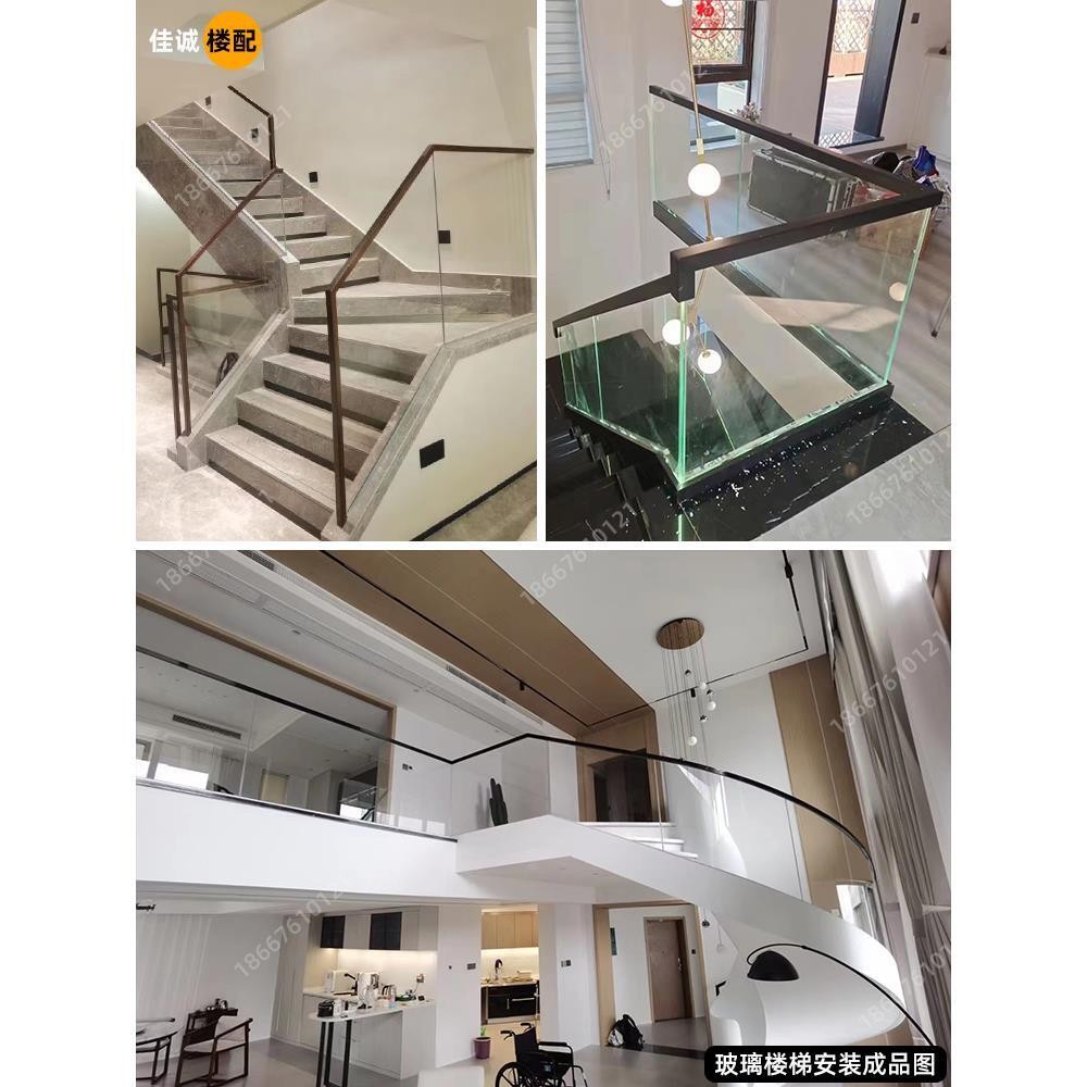 Frameless Glass Stair Handrail U-Shaped Groove Balcony Railing ...