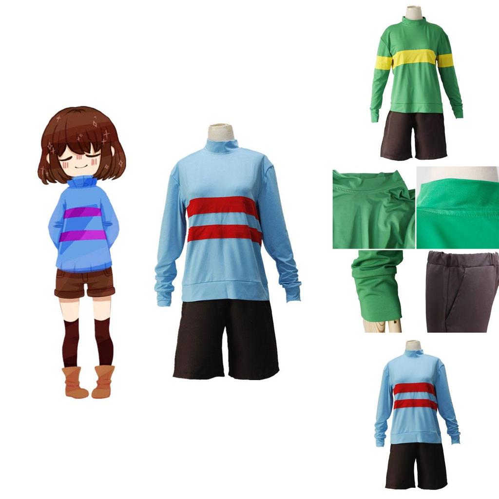 Undertale Frisk Exquisite Chara Cosplay Costume Outfit Perfect Every ...