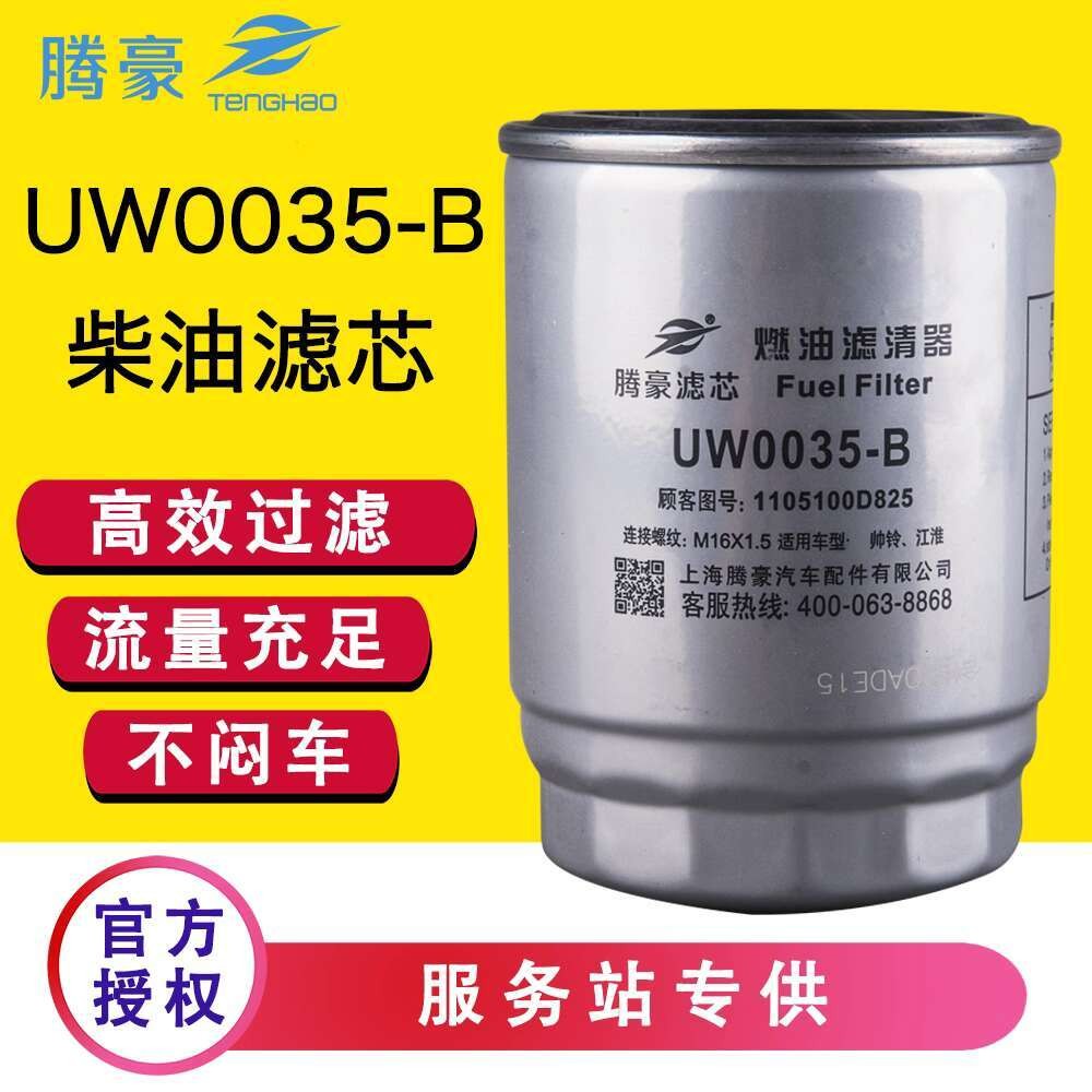 UW0035-B Diesel Fuel Filter Element 1105100 D825 Compatible with JAC ...