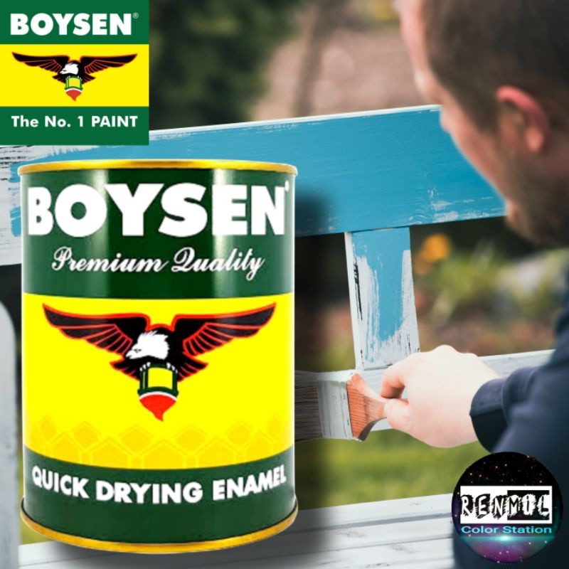 BOYSEN Quick Drying Enamel B-600 White (1 liter) | Shopee Philippines