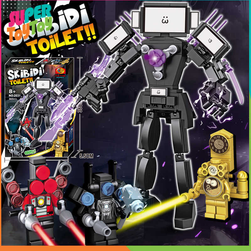 Toilet Man Vs Monitor Building Blocks Lego Skibidi Series Boys ...