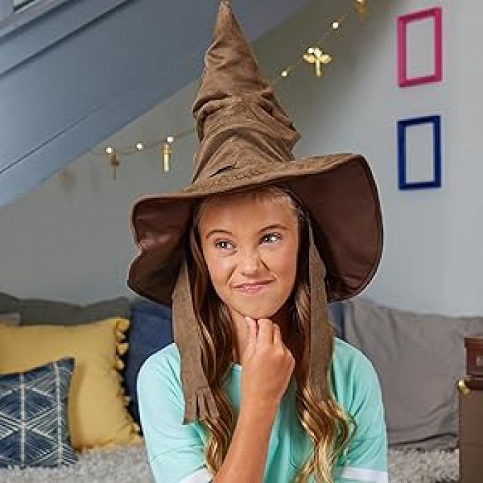 Wizarding World Harry Potter, Talking Sorting Hat with 15 Phrases for Pretend Play, Kids Toys ...